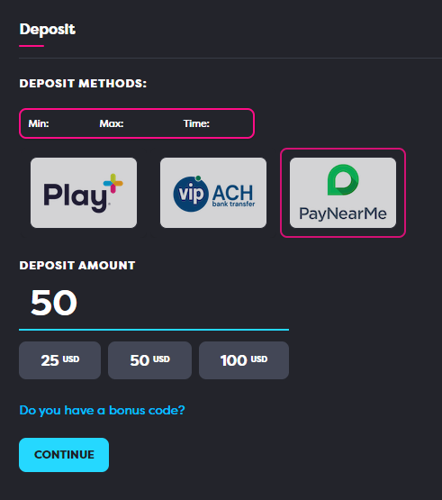 How do I deposit using PayNearMe? – STN Sports